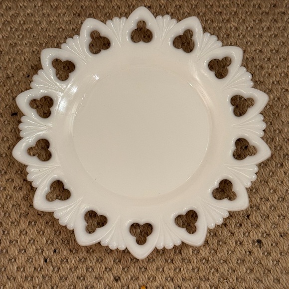 Dining | Kemple Glass Milk Glass Plate From The 196s Excellent ...